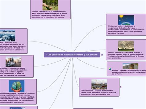 “los Problemas Medioambientales Y Sus Caus Mind Map
