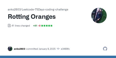 Ankita Gautam On Linkedin Rotting Oranges · Anko2603leetcode 75days Coding Challengee3469fc