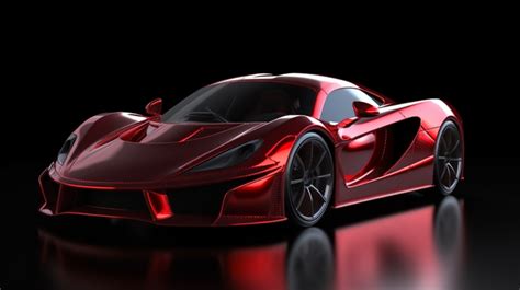 검정색 배경에 있는 중간 엔진 초현대식 슈퍼 스포츠카의 3d 그림 슈퍼카 고급차 현대 자동차 배경 일러스트 및 사진 무료