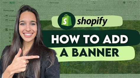 How To Add A Banner On Your Shopify Website Beginner Shopify Tutorial Youtube