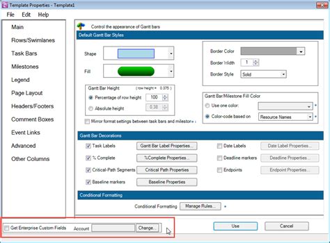 Using Enterprise Custom Fields From Microsoft Project For Version 53