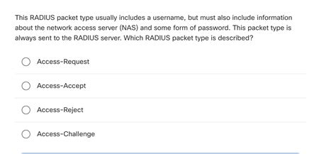This Radius Packet Type Usually Includes A Studyx
