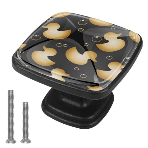 4 Pcs Cabinet Handle Drawer Pulls Cute Gold Duck Knobs With Screws