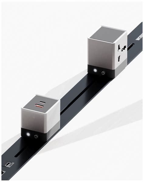 Rail Power Socket Module 50 Cm Workspace Ae
