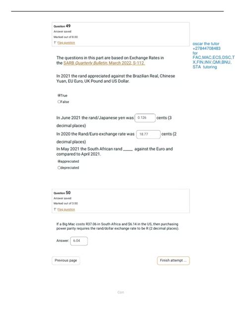 Ecs2603 Assessment 4 Of Sem 2 Of 2024 Expected Answers Ecs2603