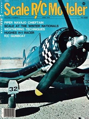 Scale R C Modeler April 1976 RC Bookcase Download Free Vintage Model Airplane Magazines