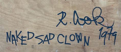 Robert Cook Naked Sad Clown 79 Mutualart