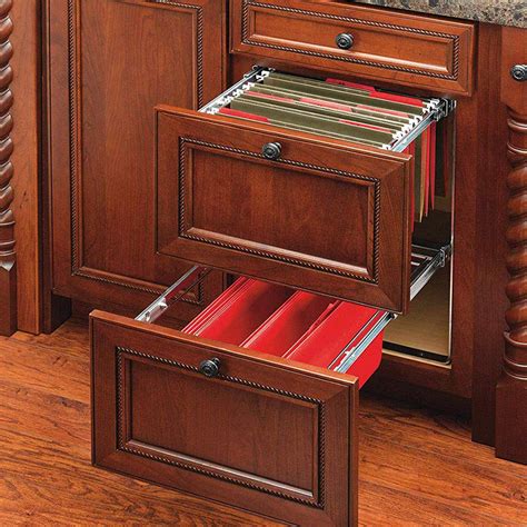 Rev A Shelf 2 Tier File Drawer System Kit Chrome Hanging Files Index Systems