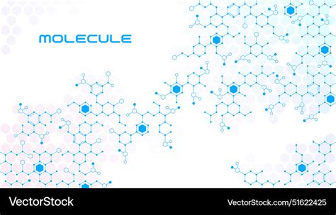 Molecule Background Science Molecular Structure Vector Image