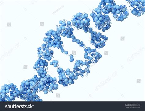 3d Rendered Dna Molecular Model Stock Illustration 2028822890 Shutterstock