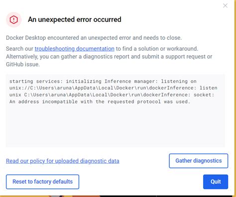 I Am Not Able To Start Docker Desktop After Dns And Network Reset In