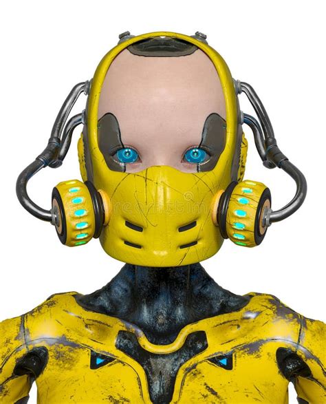 Super Gynoid Id Portrait Stock Illustration Illustration Of Superhero