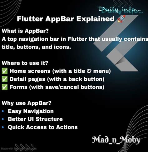 fluttertips flutter appdevelopment madnmobby mobiledev mad n moby