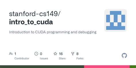 Github Stanford Cs149introtocuda Introduction To Cuda Programming
