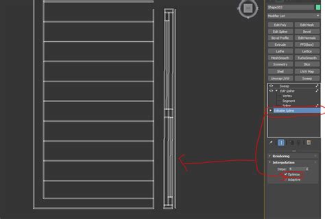 Solved Sweep Modifier Applying Interpolation On Straight Lines Autodesk Community