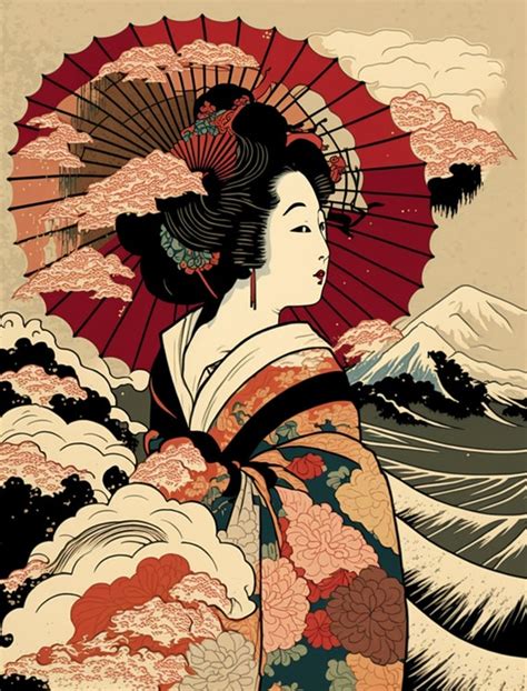Ancient Japanese Geisha Art Ancient Japanese Geisha Art