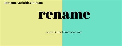 Quick Table For Renaming Variables In Stata Stataprofessor Your Partner In Research