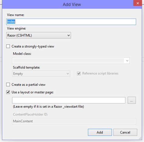 Creating A View In Aspnet Mvc Computer Programming