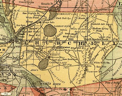 Churchill County Nevada In Maps Maps Of Churchill County Nevada