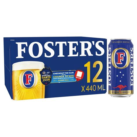 Fosters Lager Beer Can 12 X 440ml Morrisons Online Groceries And Offers