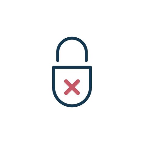 Simple Cross And Padlock Icon Template 50381995 Vector Art At Vecteezy