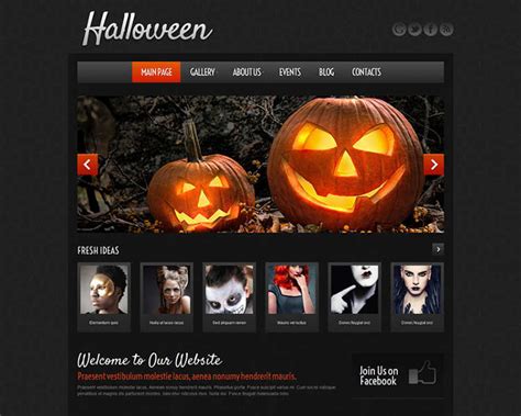 8 Halloween WordPress Themes Free Website Templates