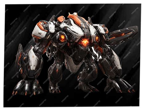 Premium Psd A Evolve Meteor Goliath On Black Background