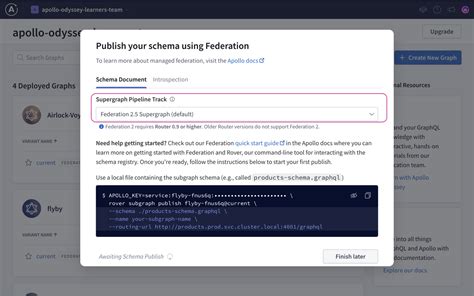 publishing the subgraphs with rover graphql tutorials