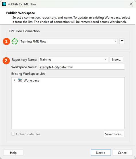 Fme Flow Resources Uploading Referencing And Configuration Fme