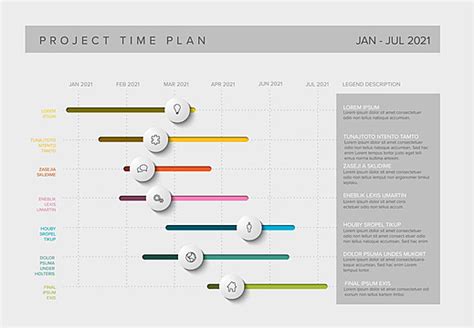 Gantt Dark Project Production Timeline Graph Development Team Chart Vector Development Team