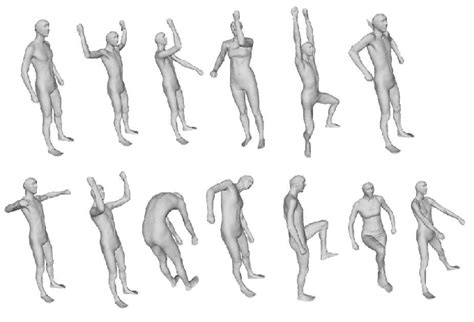 9 Example Of Body Poses In The Static Human Dataset 45 Download