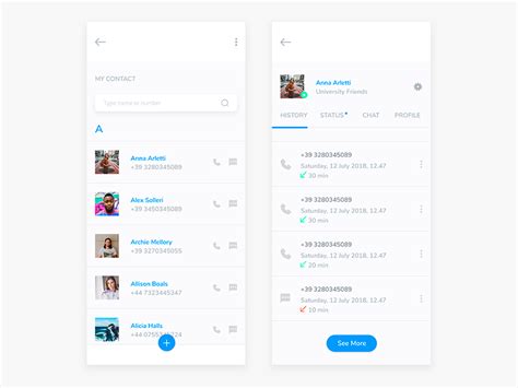 address book app free download by claudio parisi on dribbble