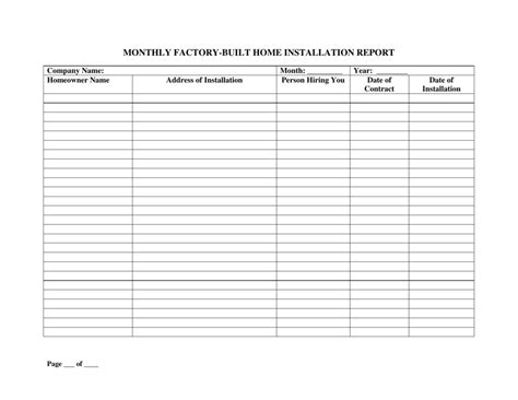Installation Report Templates Pdf Download Fill And Print For Free