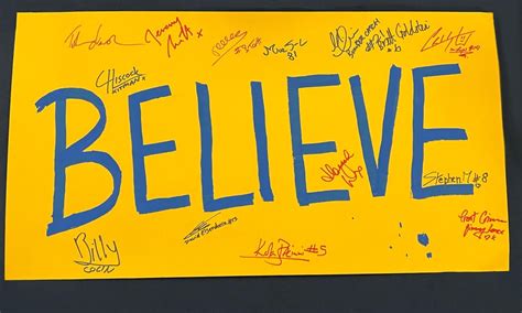 Donate Now Steps Of Faith Raffle Autographed Ted Lasso Believe