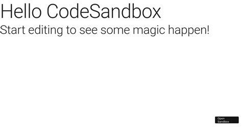 React Mui Codesandbox