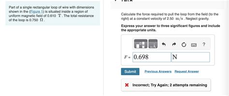 Part Of A Single Rectangular Loop Of Wire With
