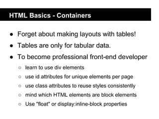Introduction To Frontend Development Session HTML Fundamentals PPT