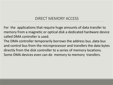 Memory Interfacing Of 8086 With Dma 8257 Ppt