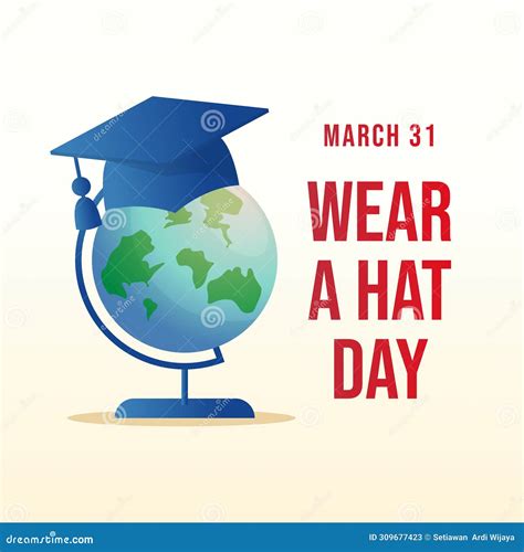 Vector Graphic Of Wear A Hat Day Ideal For Wear A Hat Day Celebration Stock Vector