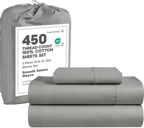 Amazon Com LANE LINEN XL Twin Sheet Set 450 Thread Count Cotton Sheets Naturally Cooling
