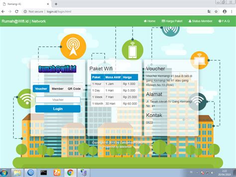 Template Login Hotspot Mikhmon Modified Responsive Dan Full Navigation Download Gratis
