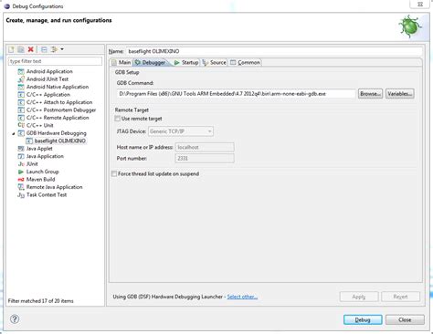 Hardware Debugging In Eclipse Betaflight