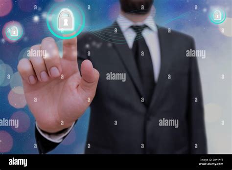 Graphics Padlock For Web Data Information Security Application System