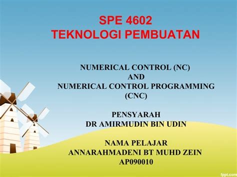 Numerical Control PPT