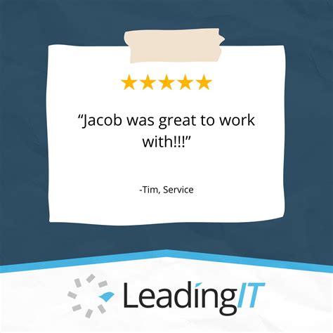 Leadingit On Linkedin Clientlove Testimonial Itservices Helpdesk