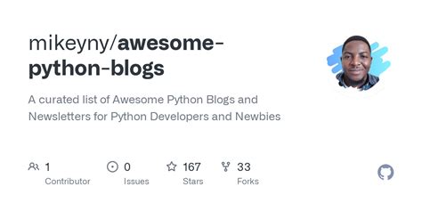 Github Mikeynyawesome Python Blogs A Curated List Of Awesome Python Blogs And Newsletters