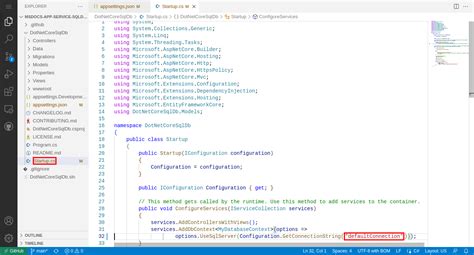 Bereitstellen Einer Aspnet Core Und Azure Sql Datenbank App Azure App Service Microsoft Learn