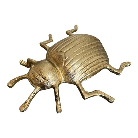 Oversized Brass Bug Paperweight Chairish
