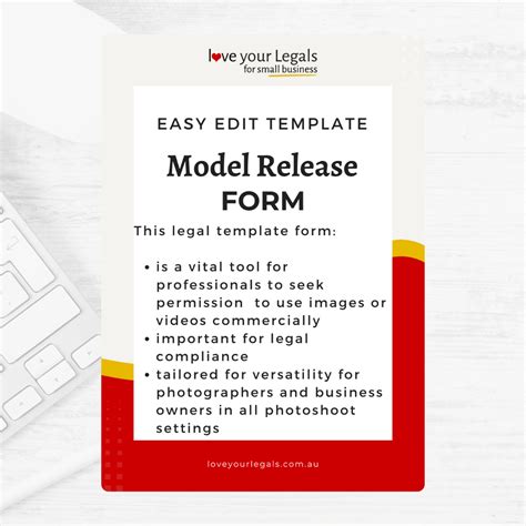 Model Release Form Template Template Love Your Legals