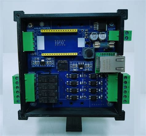 Tarjeta Plc Con Esp32 24v W5500 Ethernet i2c 4 Relevadores Envío gratis